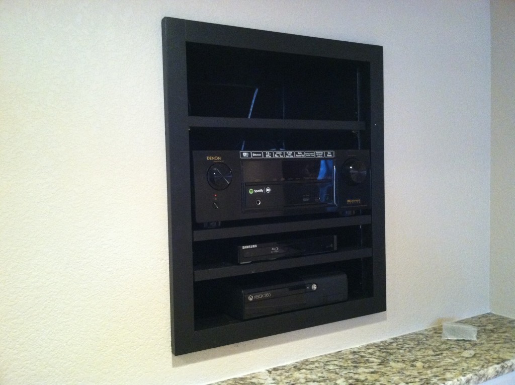 Custom in Wall Racks - Sound Investments - Custom Home Theaters
